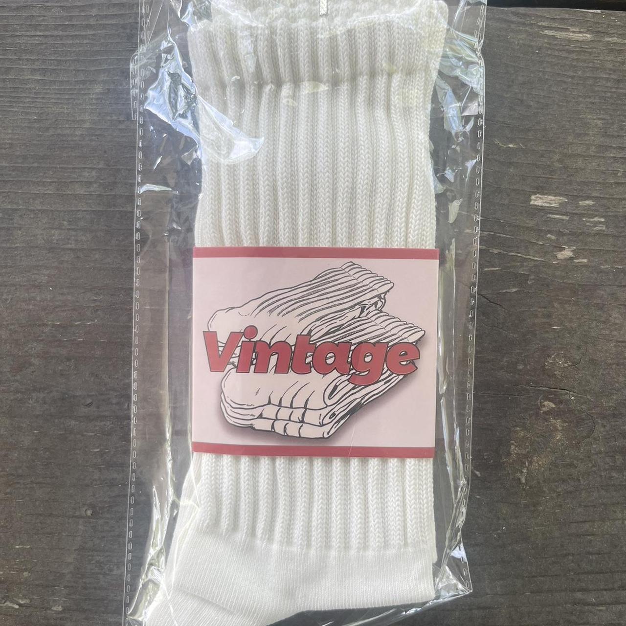 Vintage Style Sock (OFF WHITE) SINGLE PAIR JUST 1... - Depop
