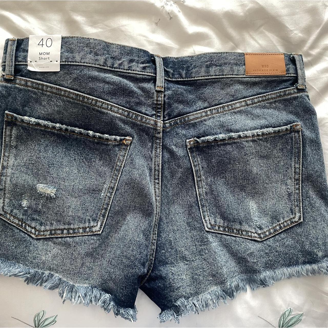 Mango Denim Shorts • size 40 • Never worn with tags... - Depop