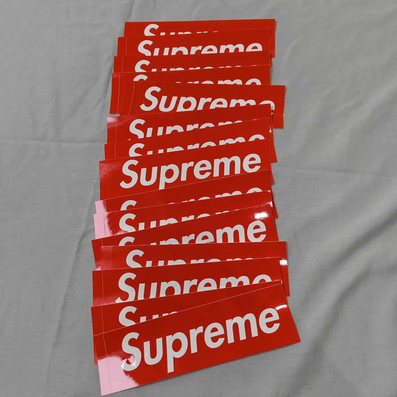 Supreme box logo stickers x15 Authentic - Depop