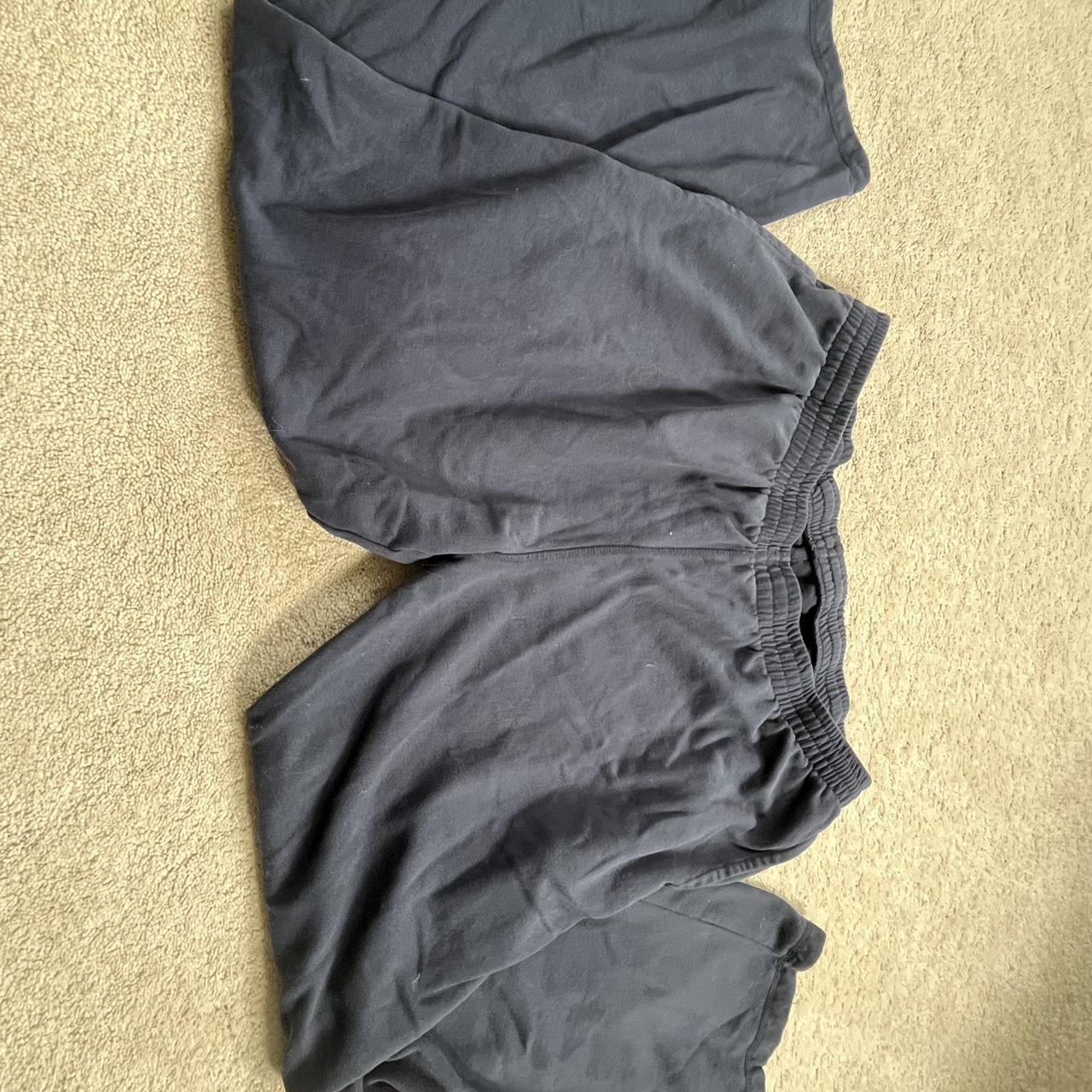 Cool baggy blank non cuffed navy sweats (NO TAG HOW... | Depop