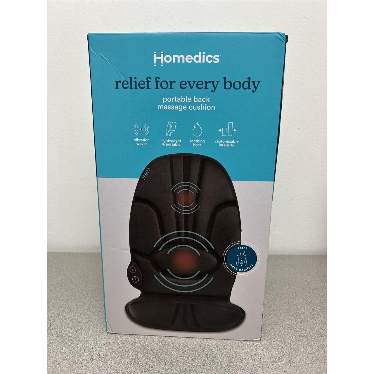 Homedics Portable BACK MASSAGE CUSHION w/Heat For... - Depop