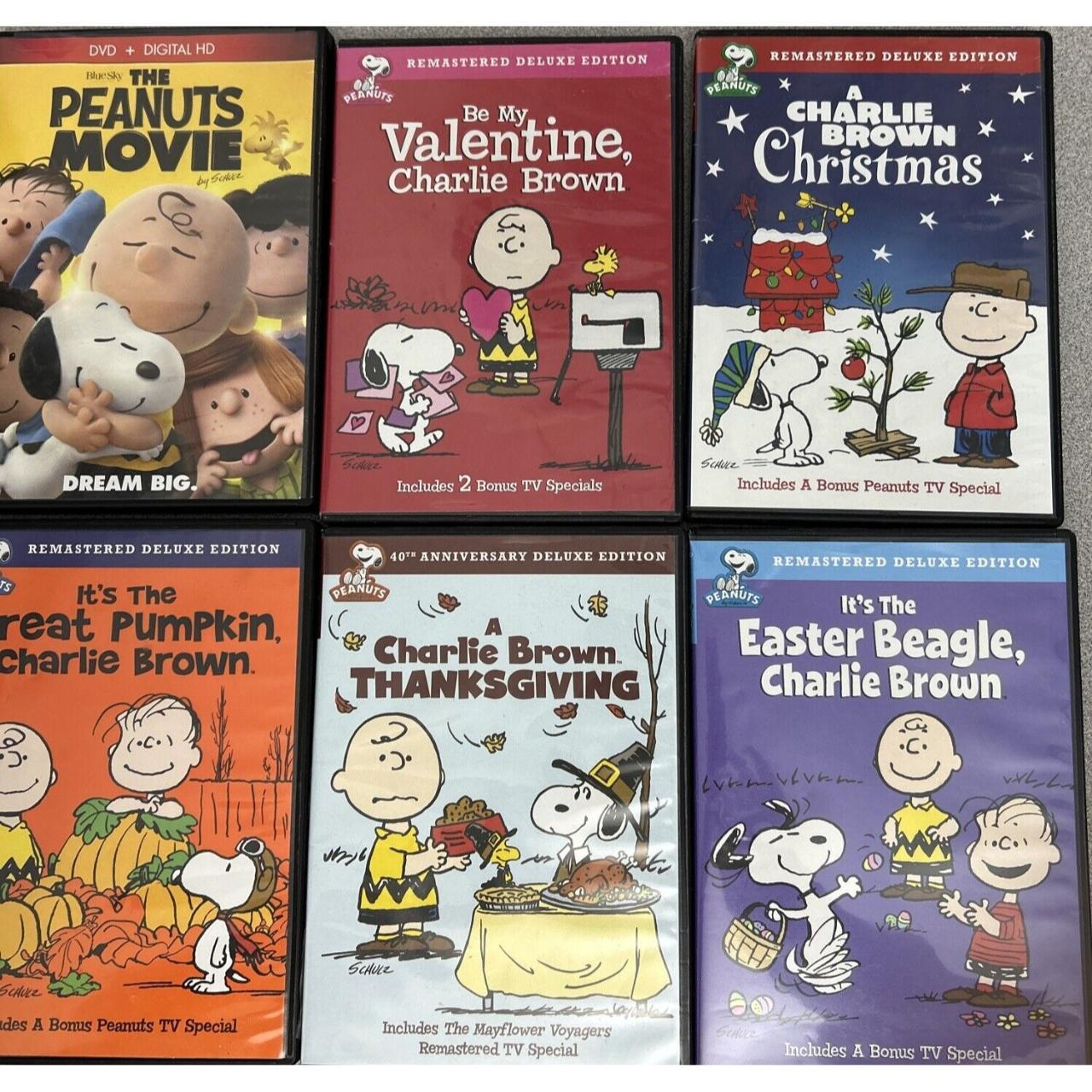 Charlie Brown Lot of 6 Holiday DVDs, Christmas,... - Depop