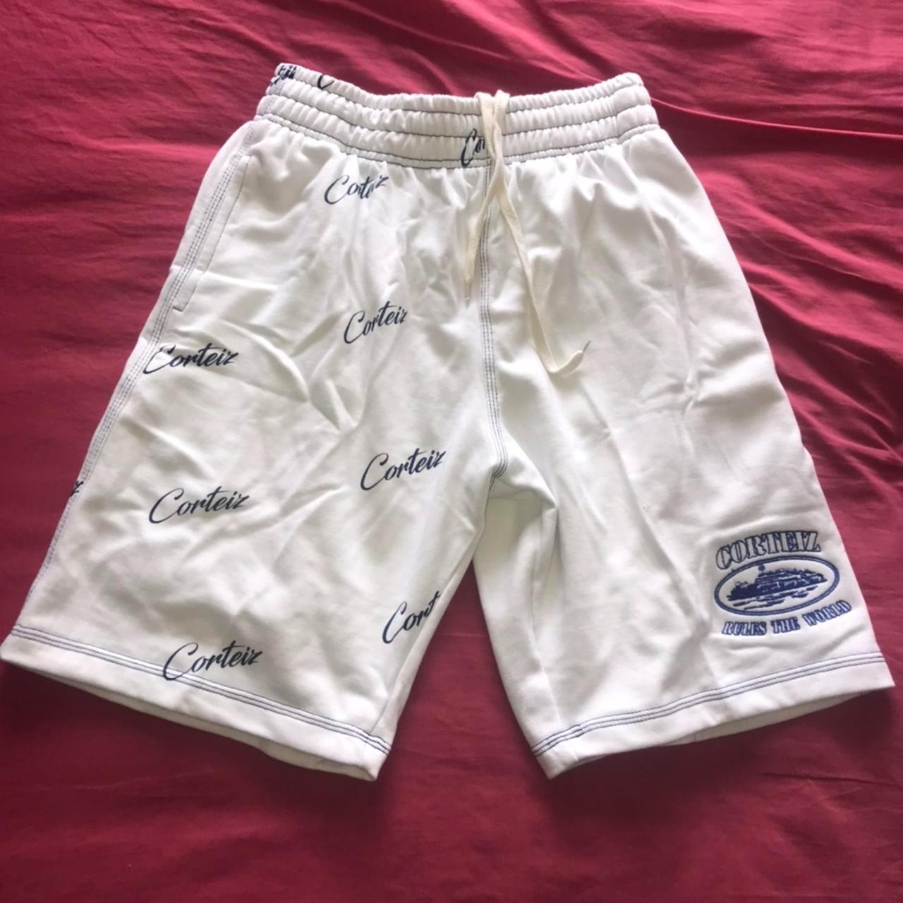 Men's Shorts Corteiz rtw white division shorts - Depop