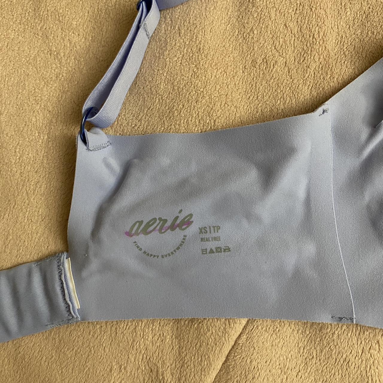 baby blue aerie soft comfortable bra size xs - Depop