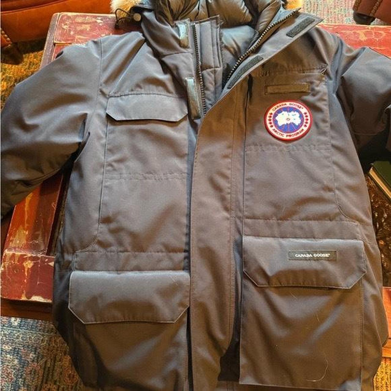 Navy Canada Goose Arctic Program Expedition Parka... - Depop