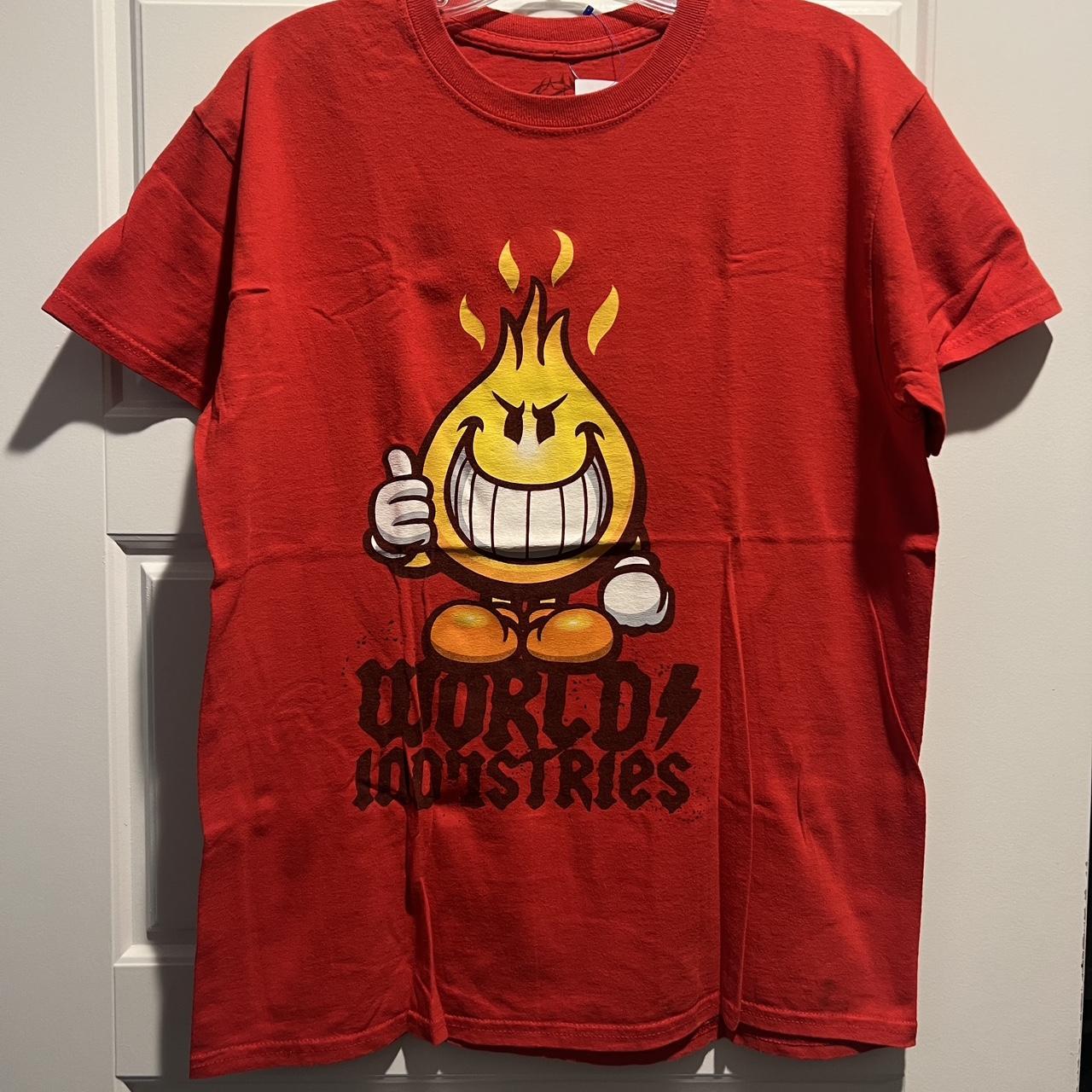 World Industries Flame Boy tee Hardly used still in... | Depop