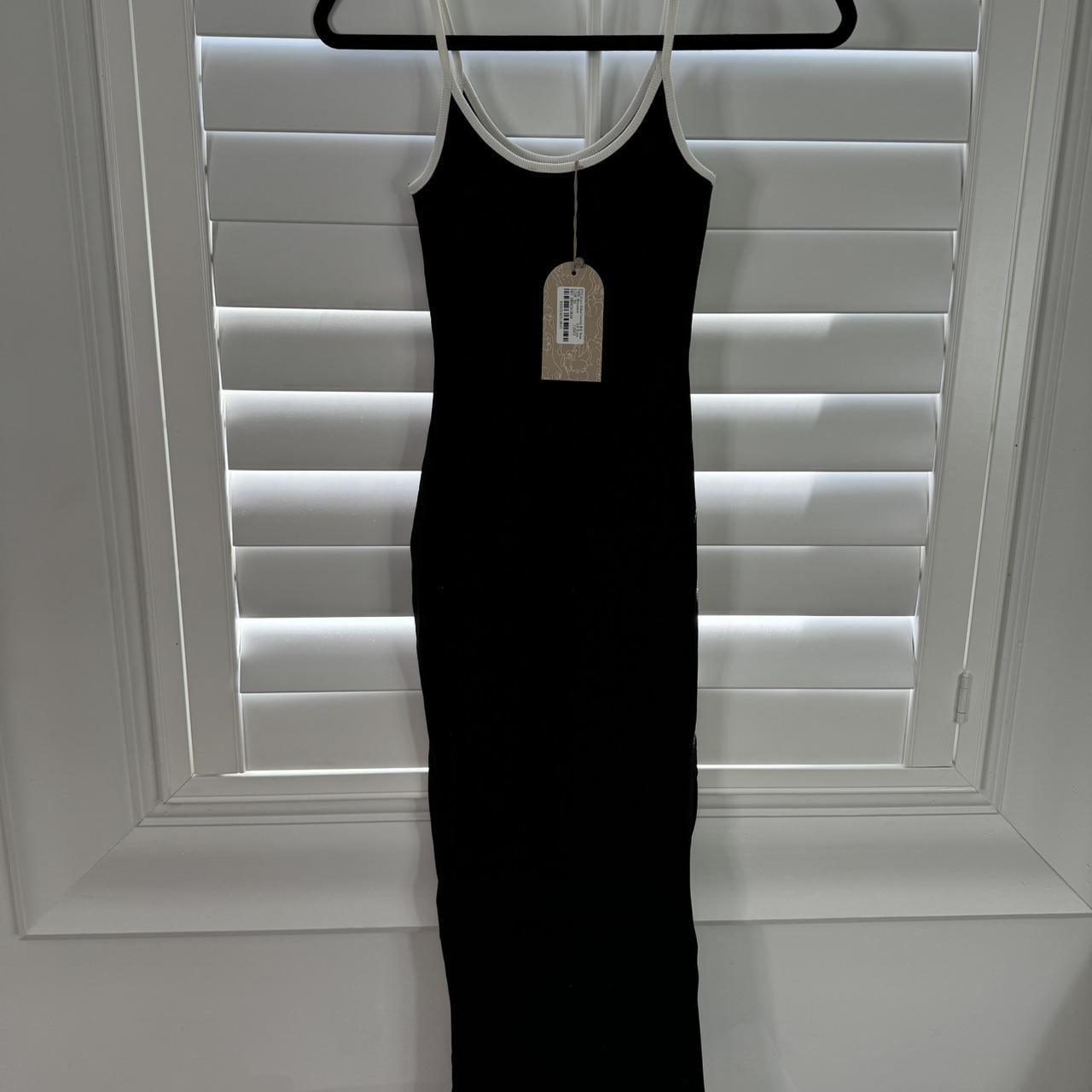 BAND NEW Meshki ALEXIS Ribbed Contrast Midi Dress -... - Depop