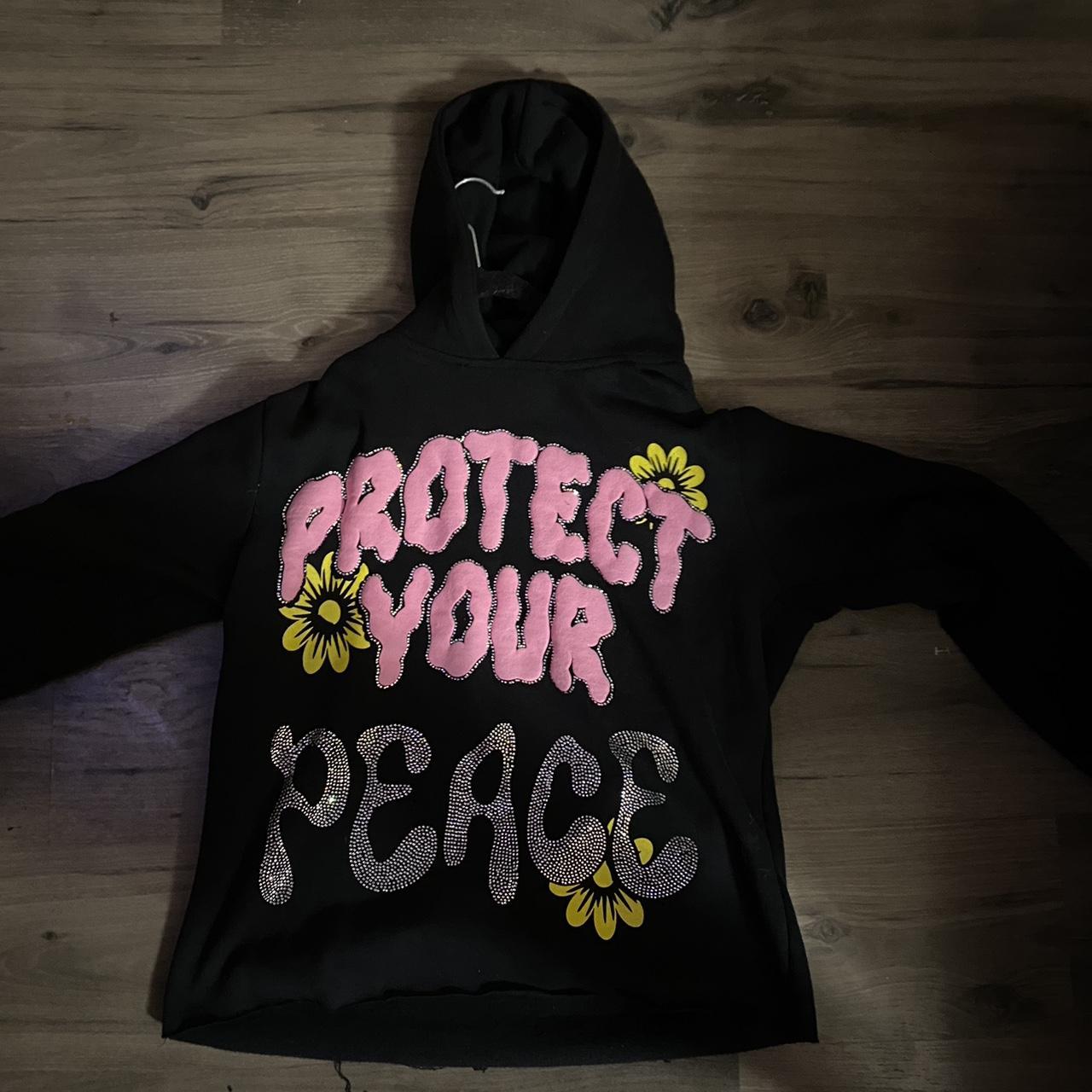 euphoric 777 protect your peace hoodie size medium - Depop