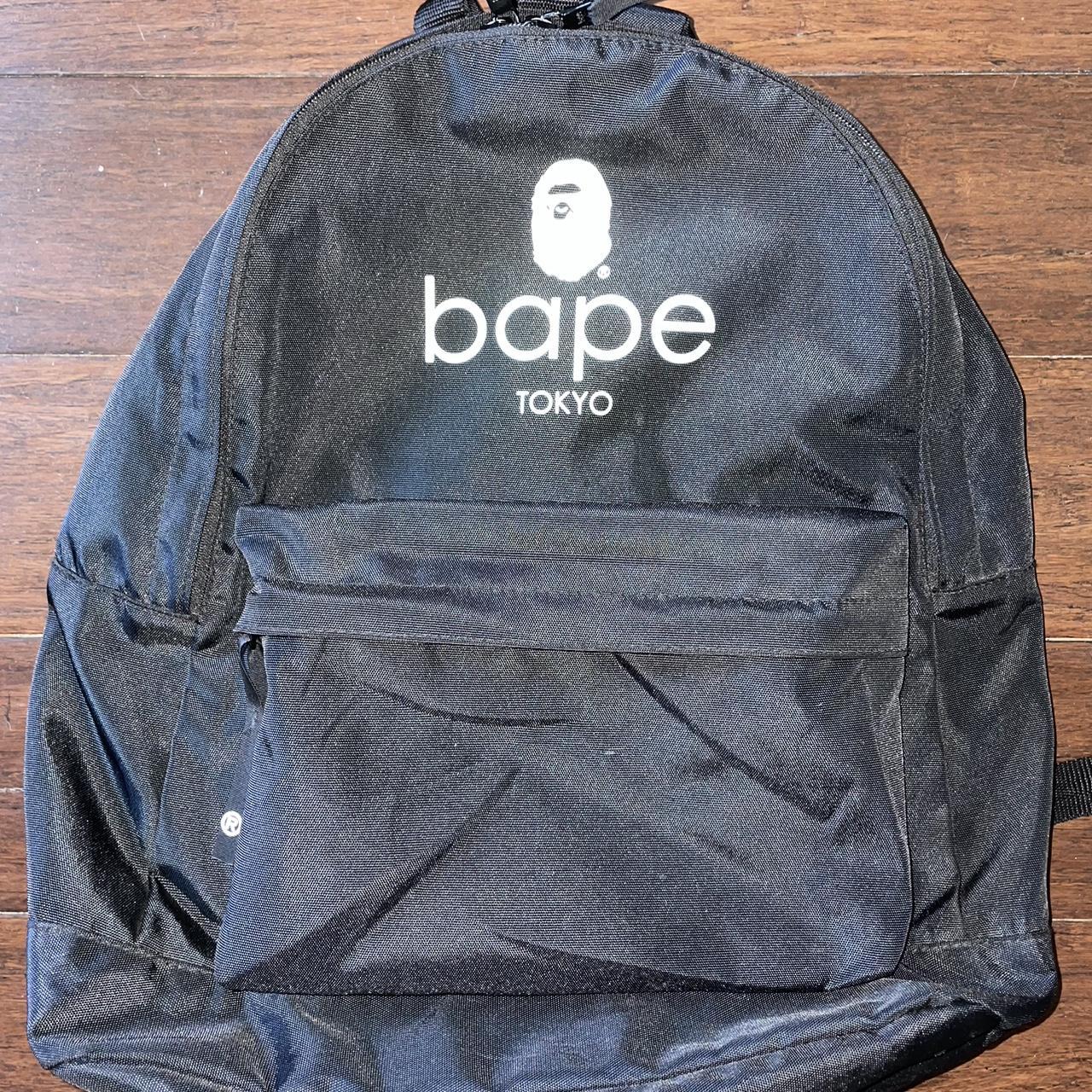 Bape backpack only sign of wear is on the bottom... - Depop