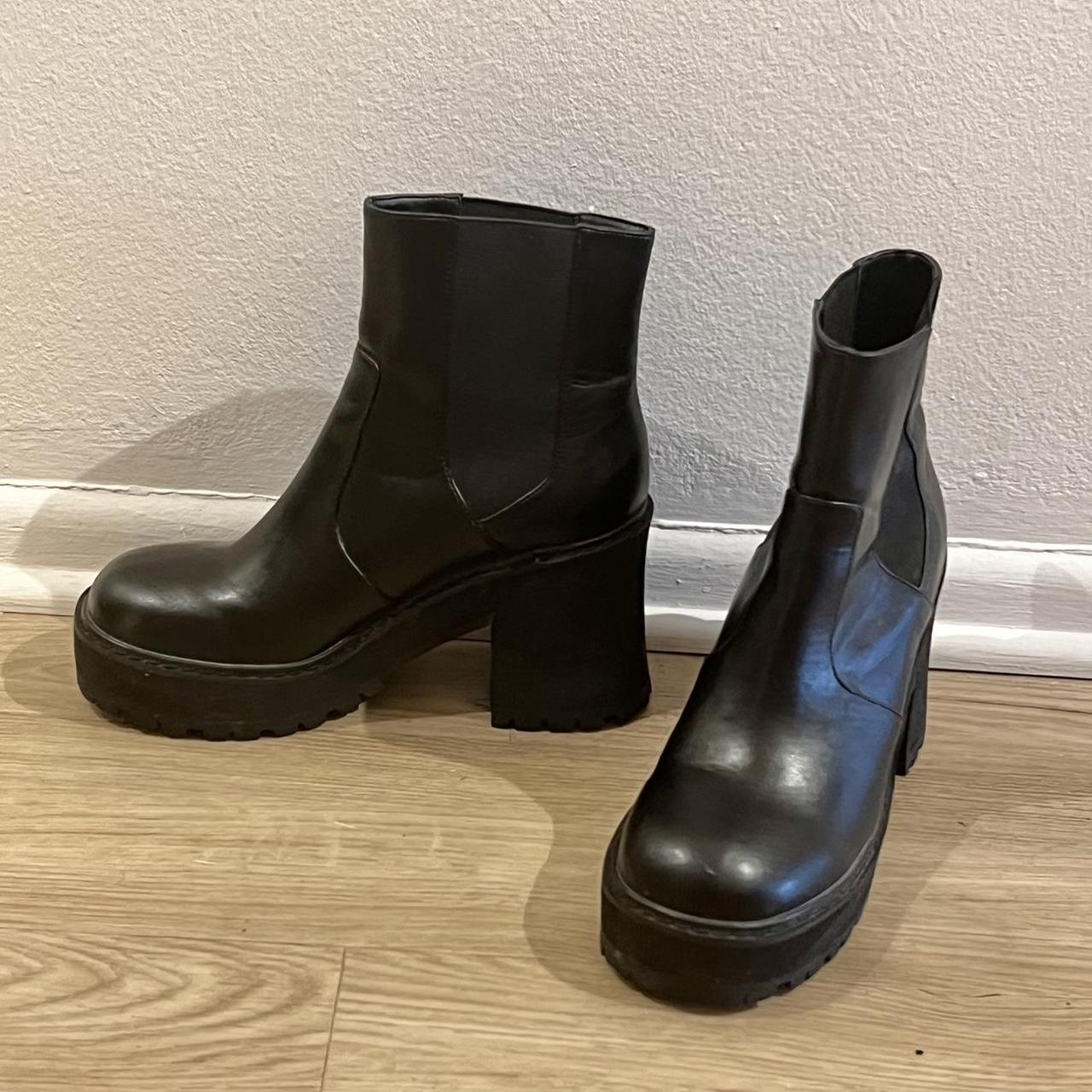 Dollskill Delia’s Platform heel boots. Worn once.... - Depop