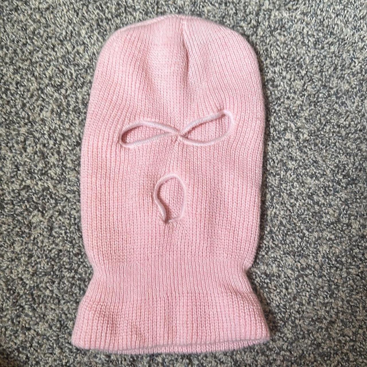 pink ski mask - Depop