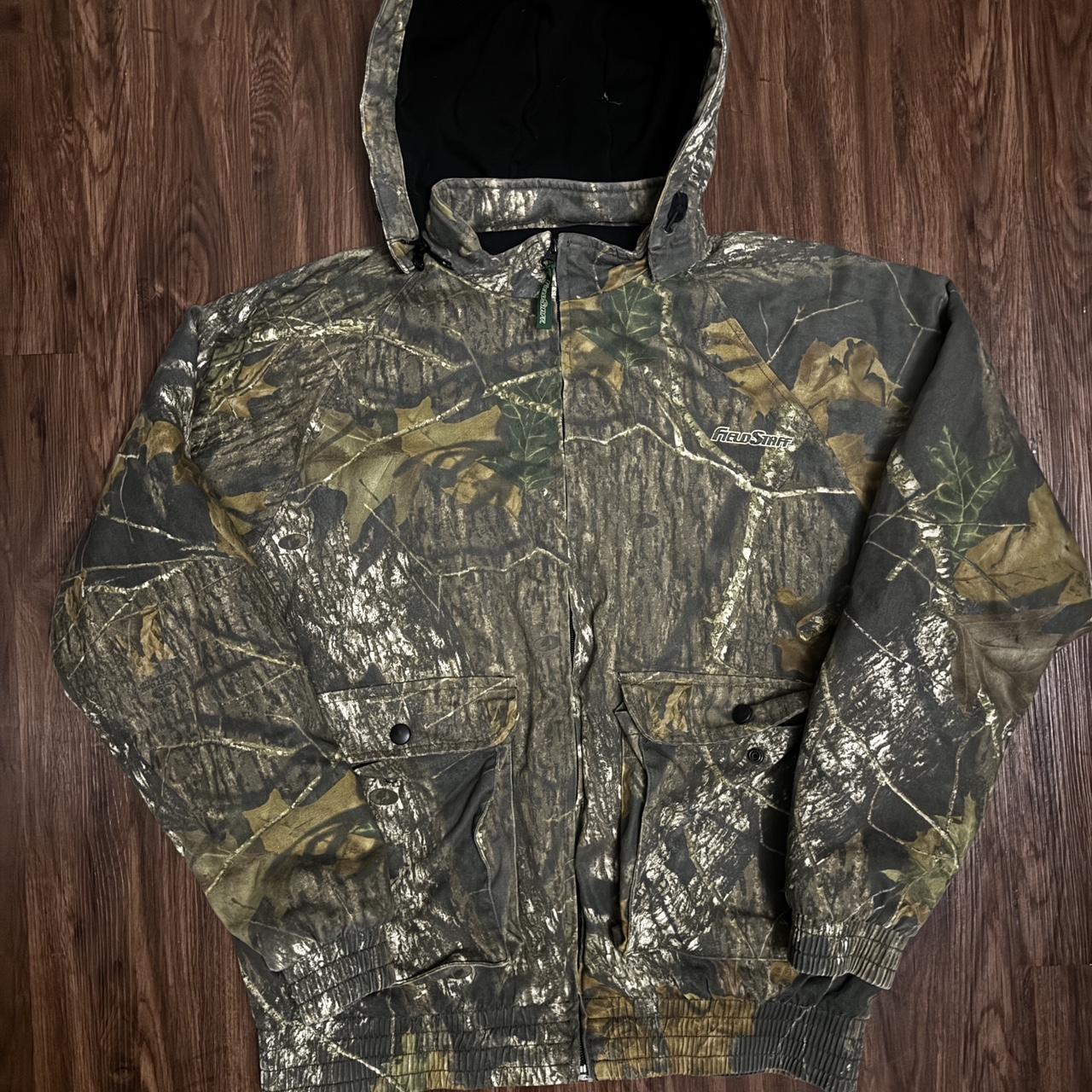 Field Staff Camo Zip Up Jacket Good Condition No... - Depop