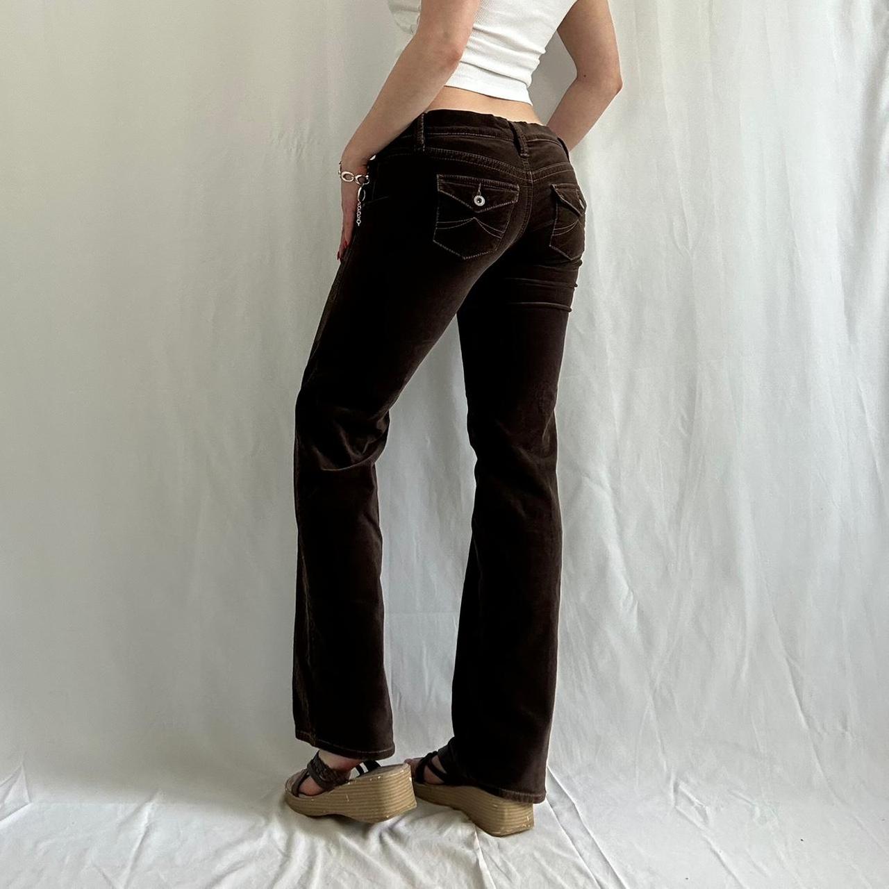 2000s low rise brown suede pants The cutest pants... | Depop