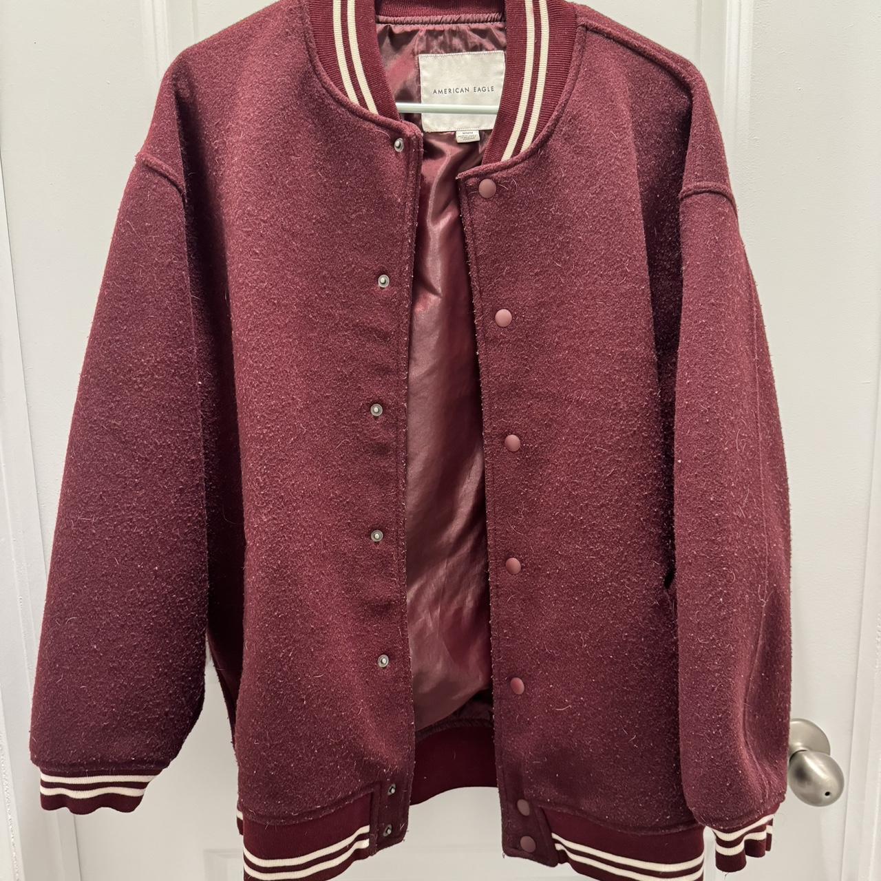 American Eagle varsity style jacket. Minor wear and... - Depop