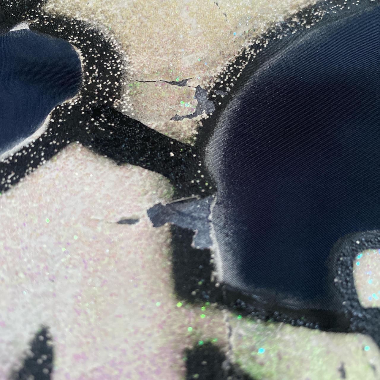 SNOOPY MIDDLE-FINGER JACKET Navy blue bomber jacket... | Depop