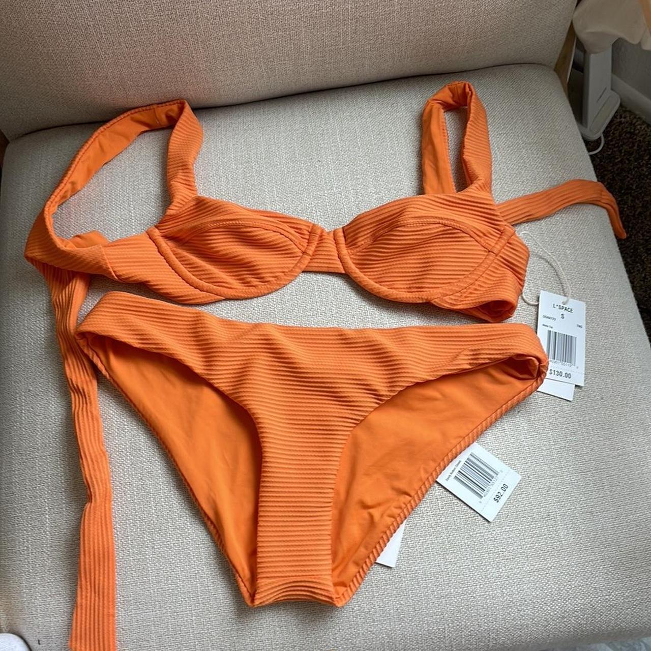 Bright orange two piece suit NEW W TAGS bright... - Depop