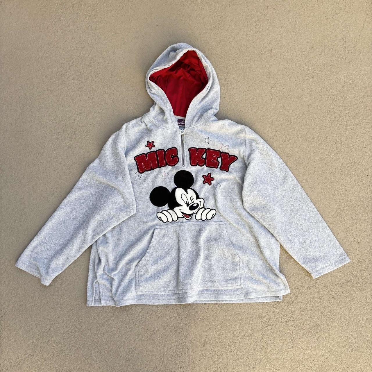Super sick vintage Grey and red Disney Mickey Mouse... | Depop