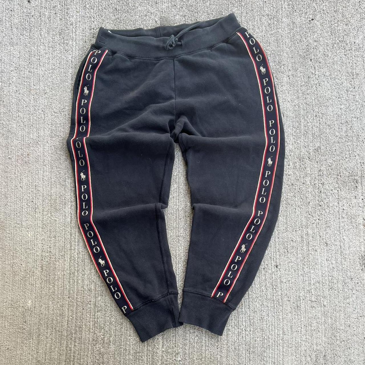 Polo Ralph Lauren pattern logo sweatpants joggers... | Depop
