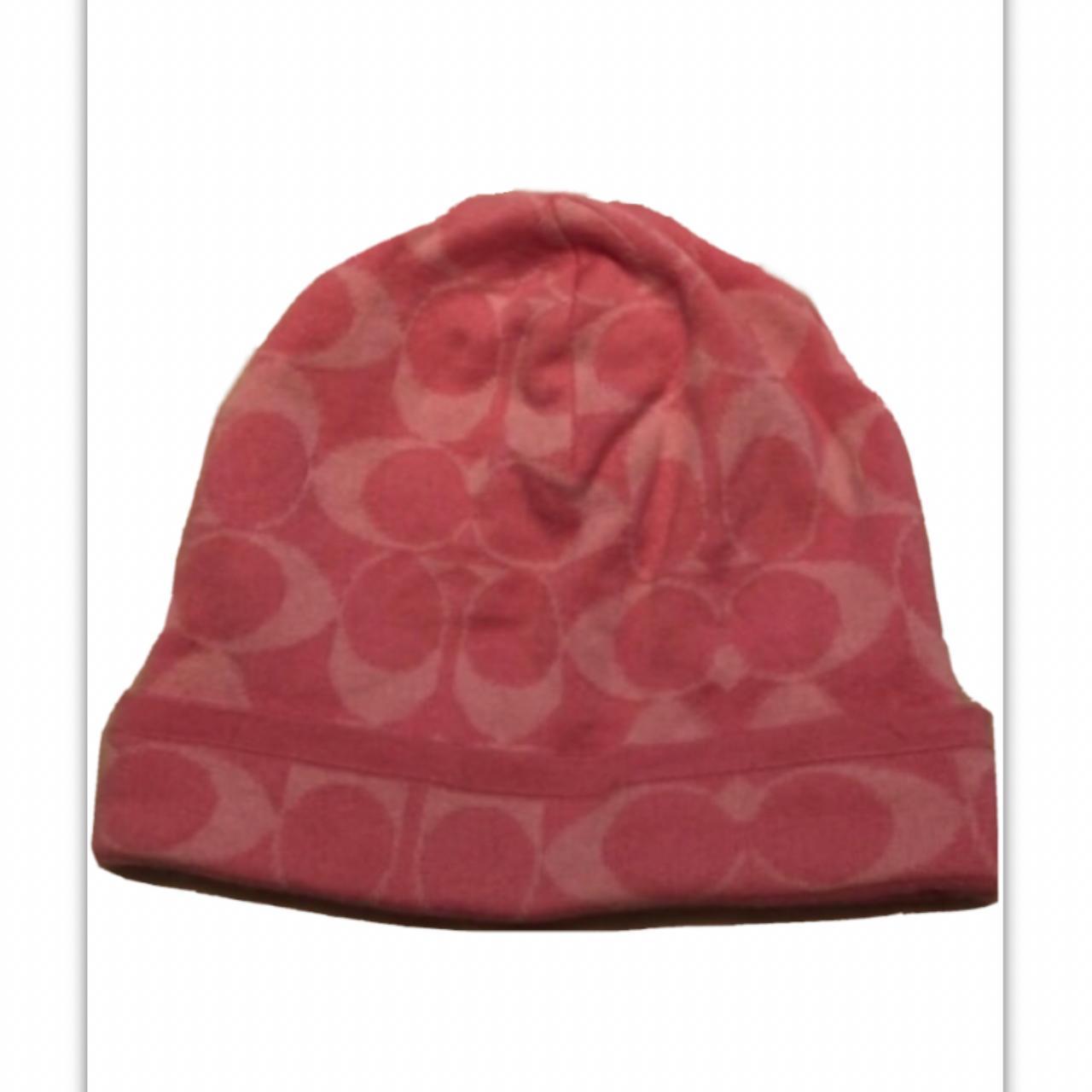 ~ Y2K ~ Pink Coach Hat 100% Merino wool ... - Depop