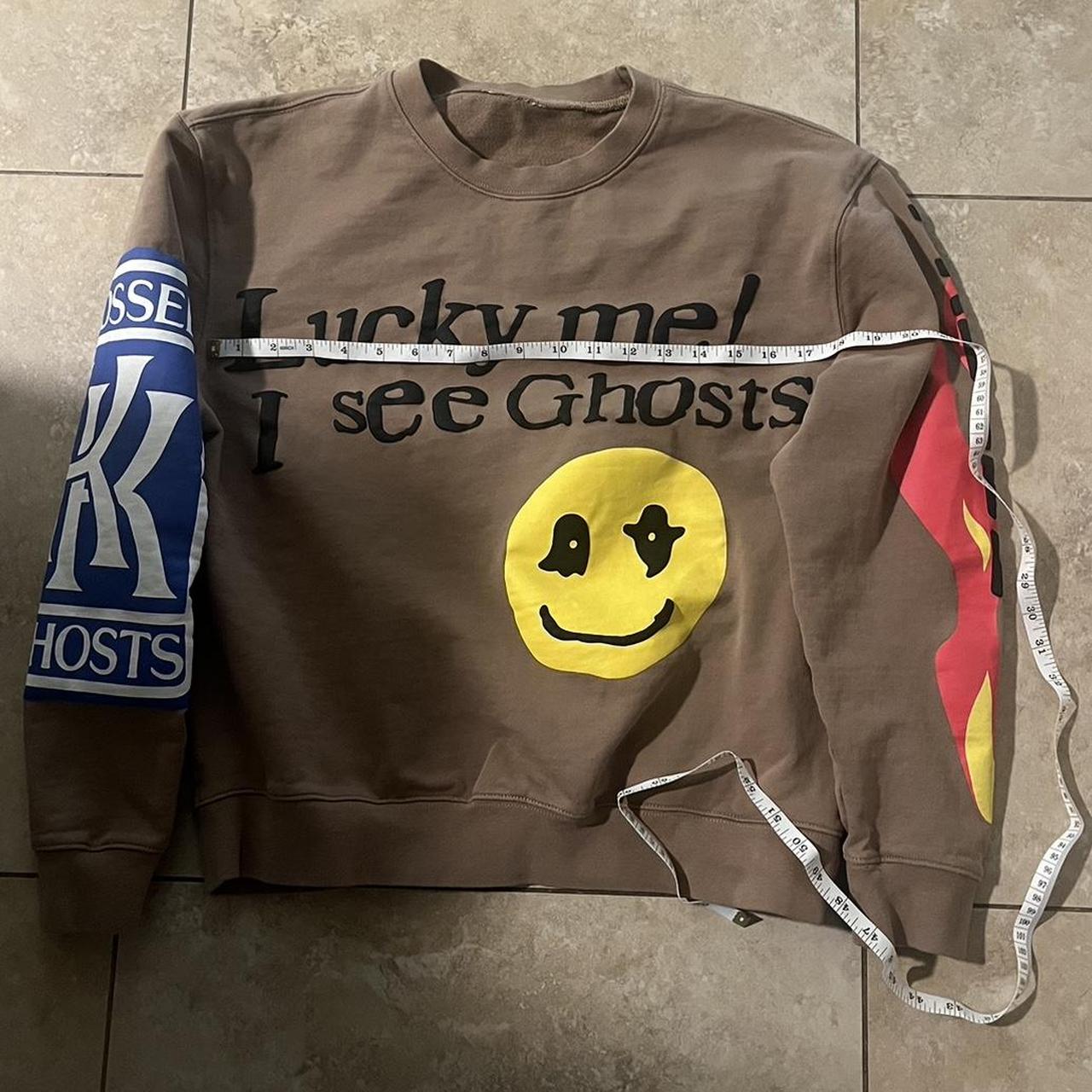 Kids See Ghosts Camp Flog Gnaw Lucky Me Crewneck... - Depop