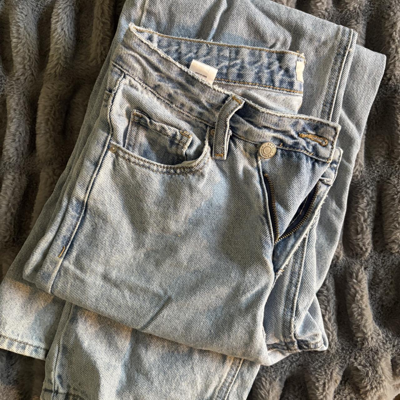 pacsun size 27 high rise straight baggy jeans! these... - Depop