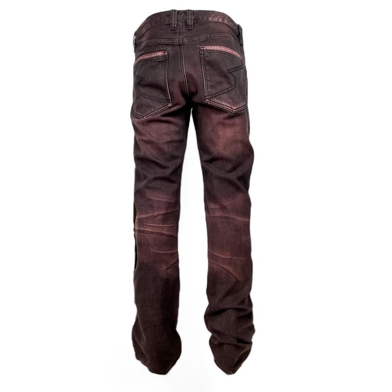 Semantic Design Red Dyed Jeans Japanese Brand Size... - Depop