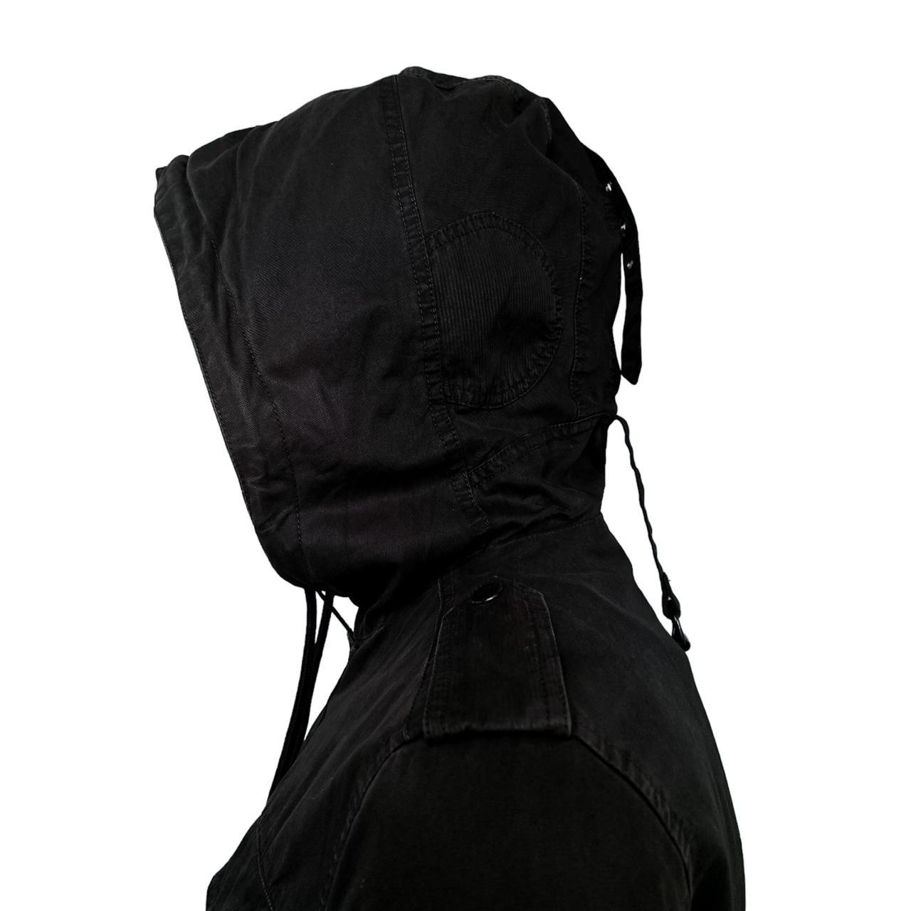 Diesel Parka 2000s Triple Black Faded Black Size... - Depop