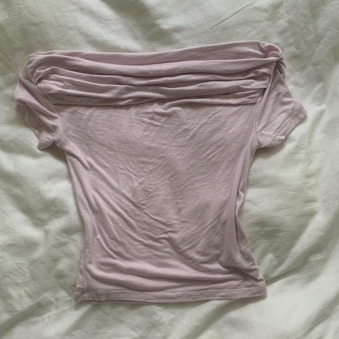 💗 Pink off the shoulder Glassons top Size:... - Depop