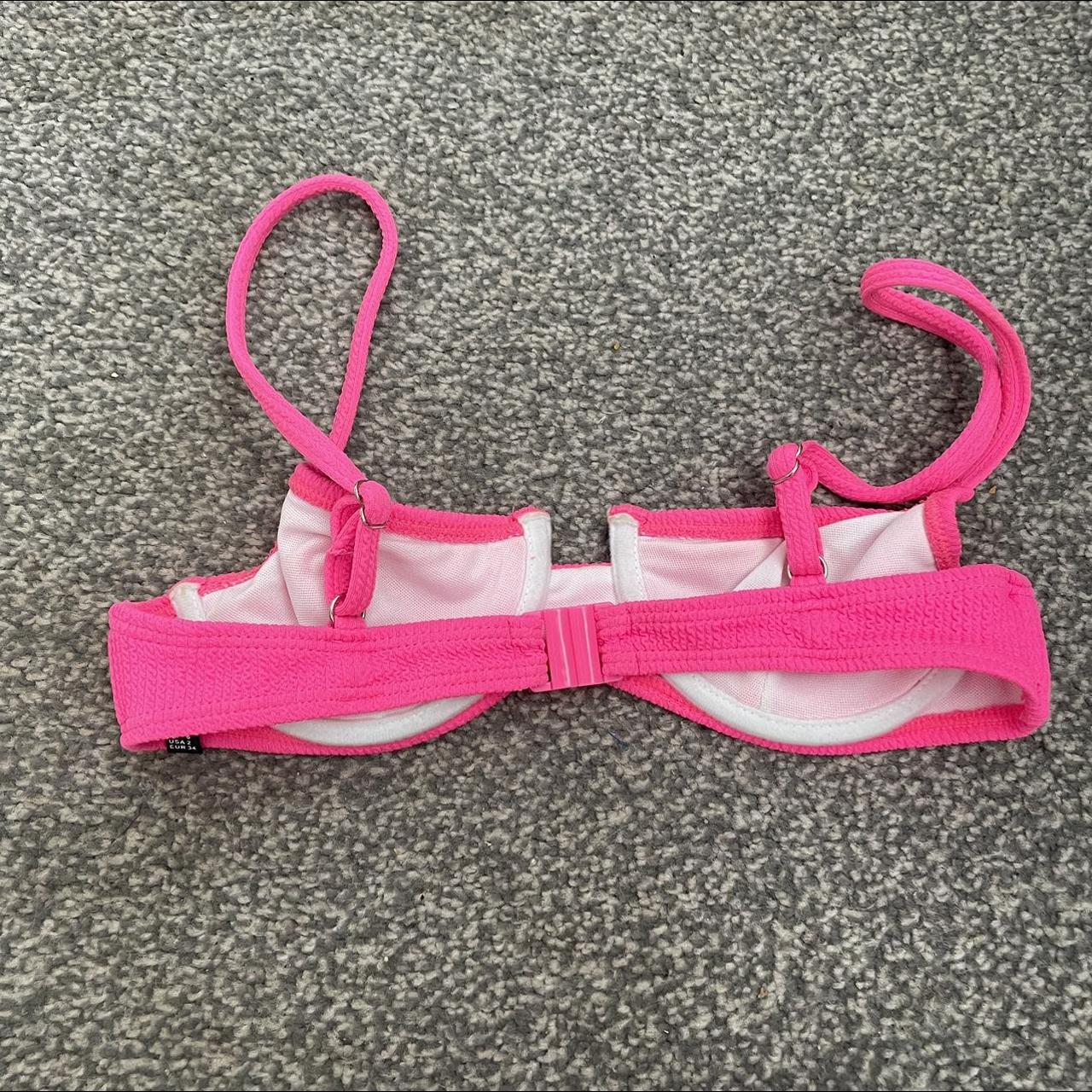 Hot pink bikini top - Depop