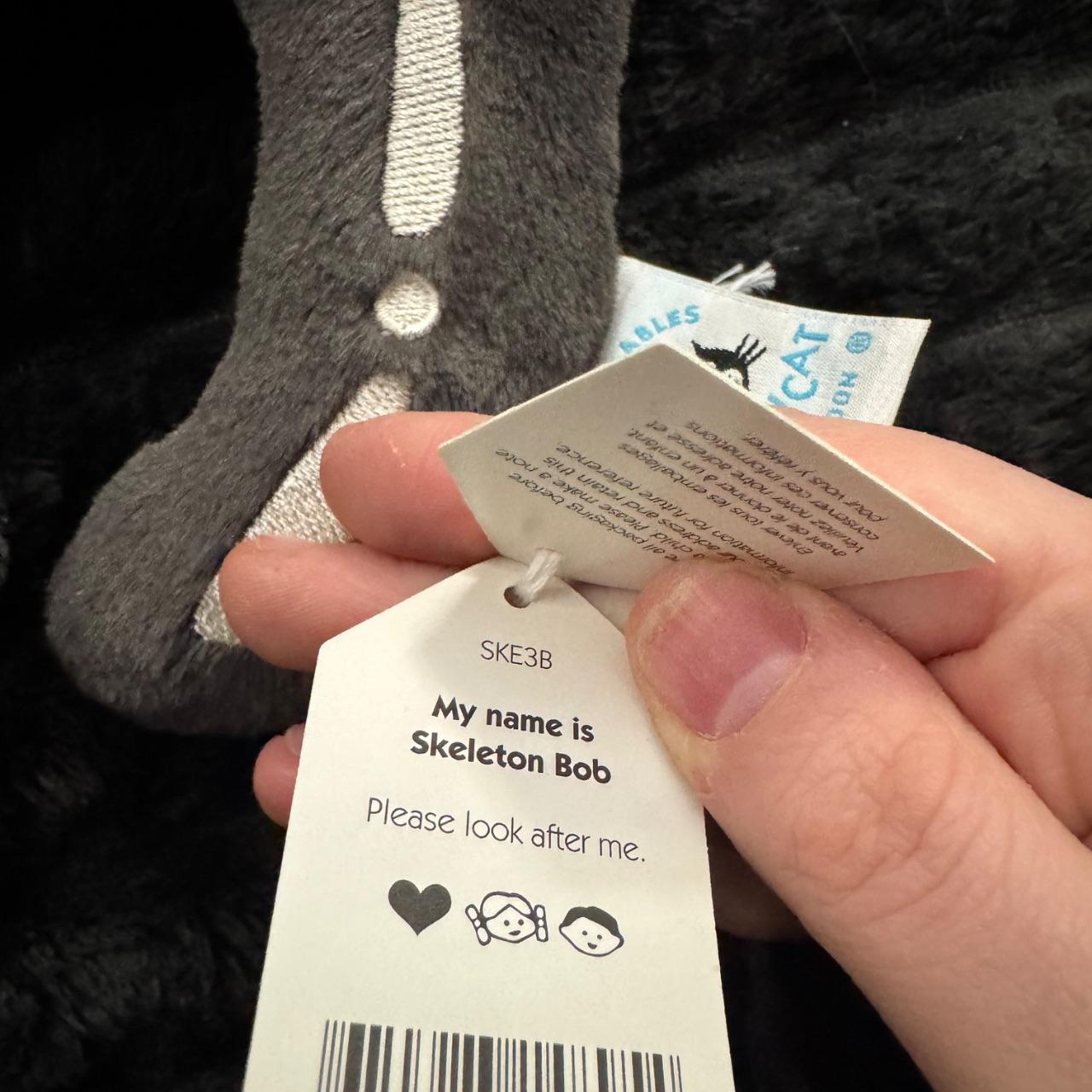 JellyCat Skeleton Bob Plush Full size New with tag... | Depop