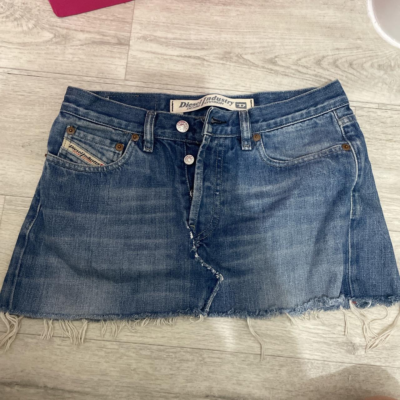 Genuine diesel denim skirt - Depop