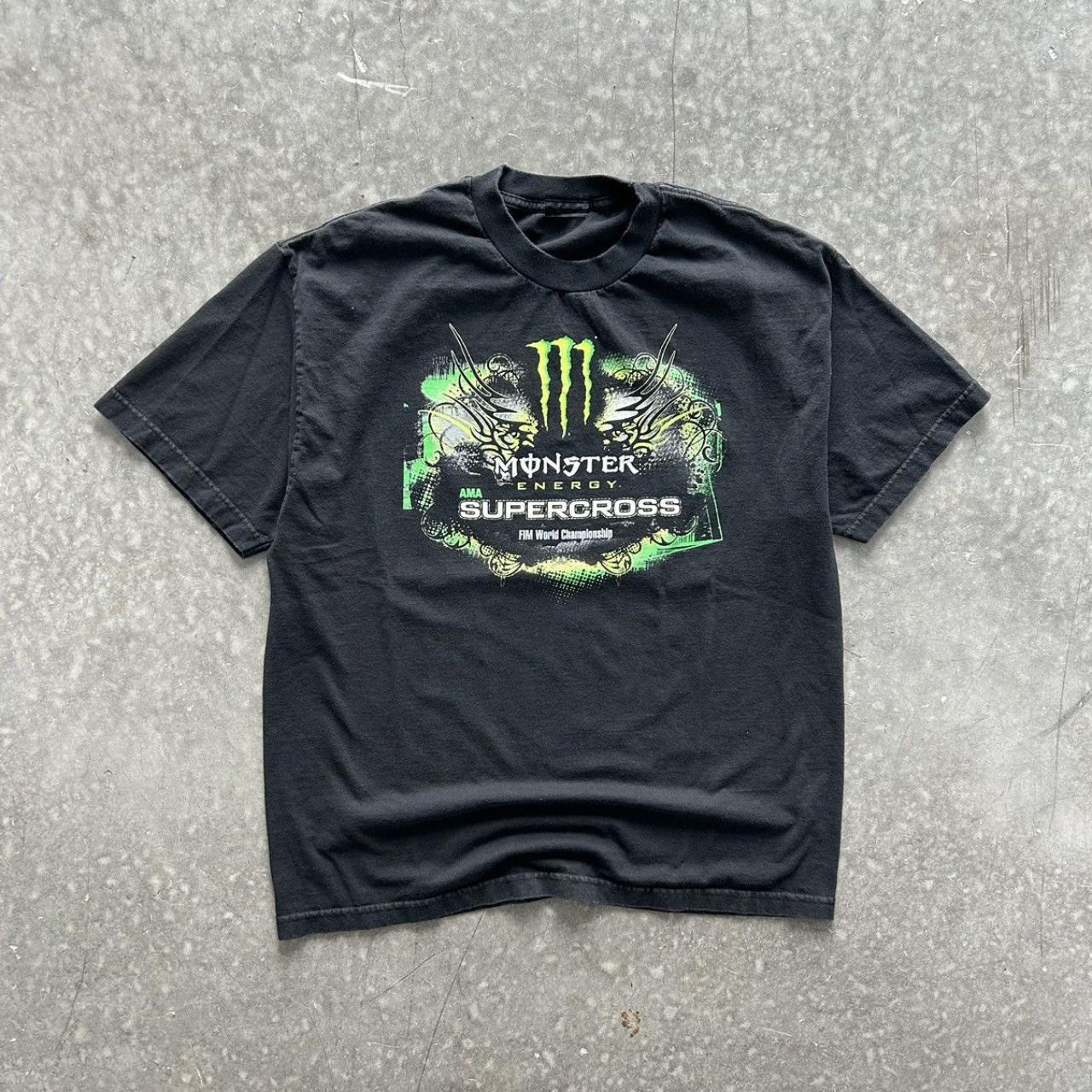 Monster Energy Supercross Racing Shirt Skater - Depop