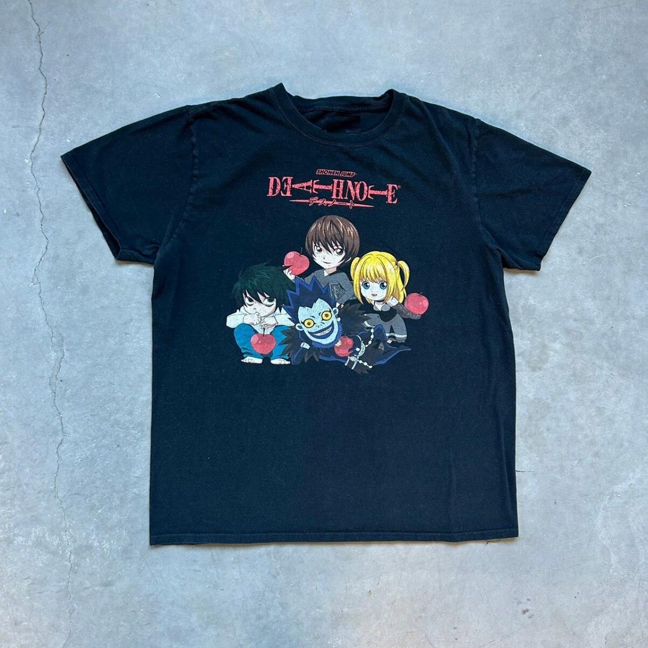 Death Note Anime Chibi Character Graphic Shirt - Depop