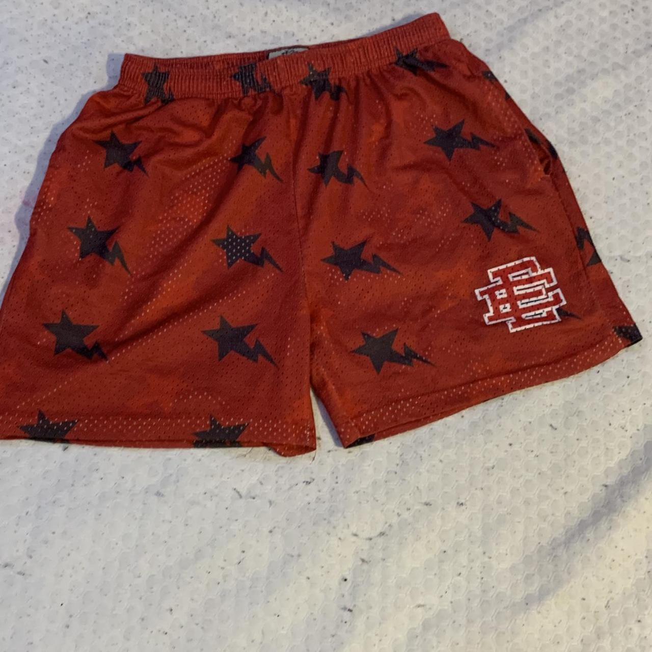 Eric Emmanuel shorts red size L - Depop