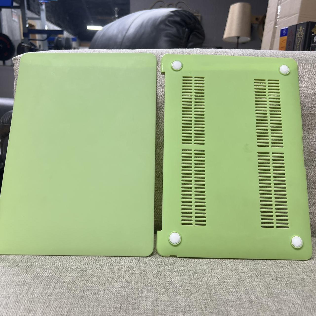 green hard case for macbook air 13” *minimal signs... | Depop