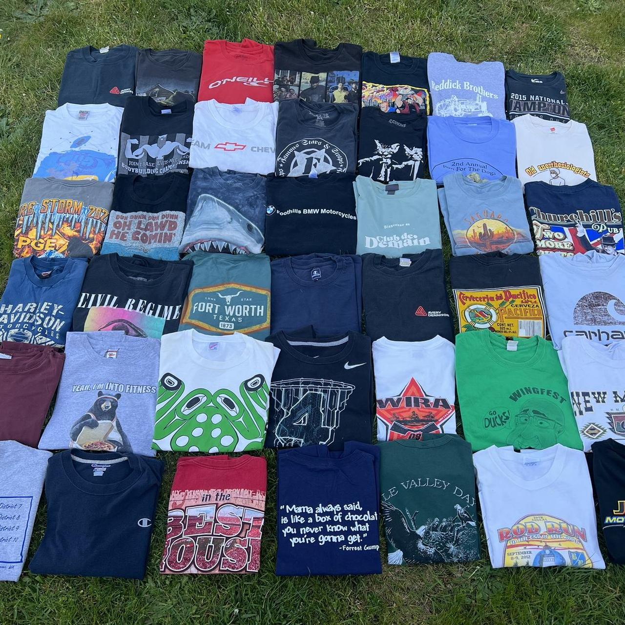 HUGE T-SHIRT HAUL SIZES S-XXL MENS Most have fire... - Depop