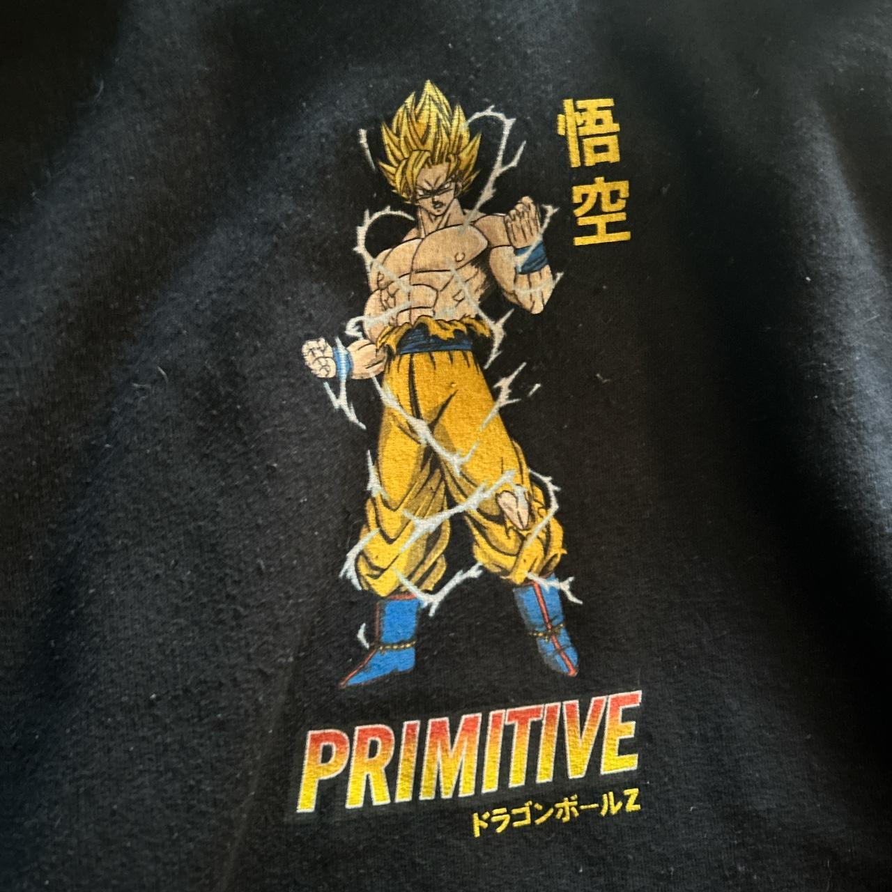 Dbz x primitive super saiyan goku hoodie NO... - Depop