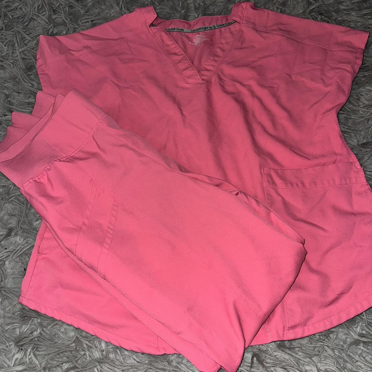Pink scrub set. Shirt : s Pants : s Selling... - Depop
