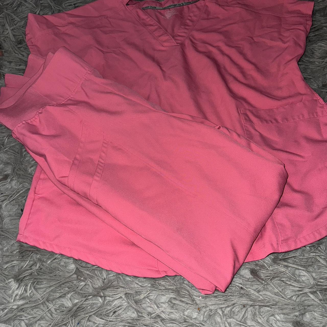 Pink scrub set. Shirt : s Pants : s Selling... - Depop
