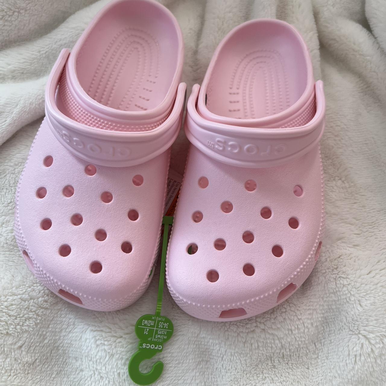 brand new with tags Pink Milk classic crocs size... - Depop