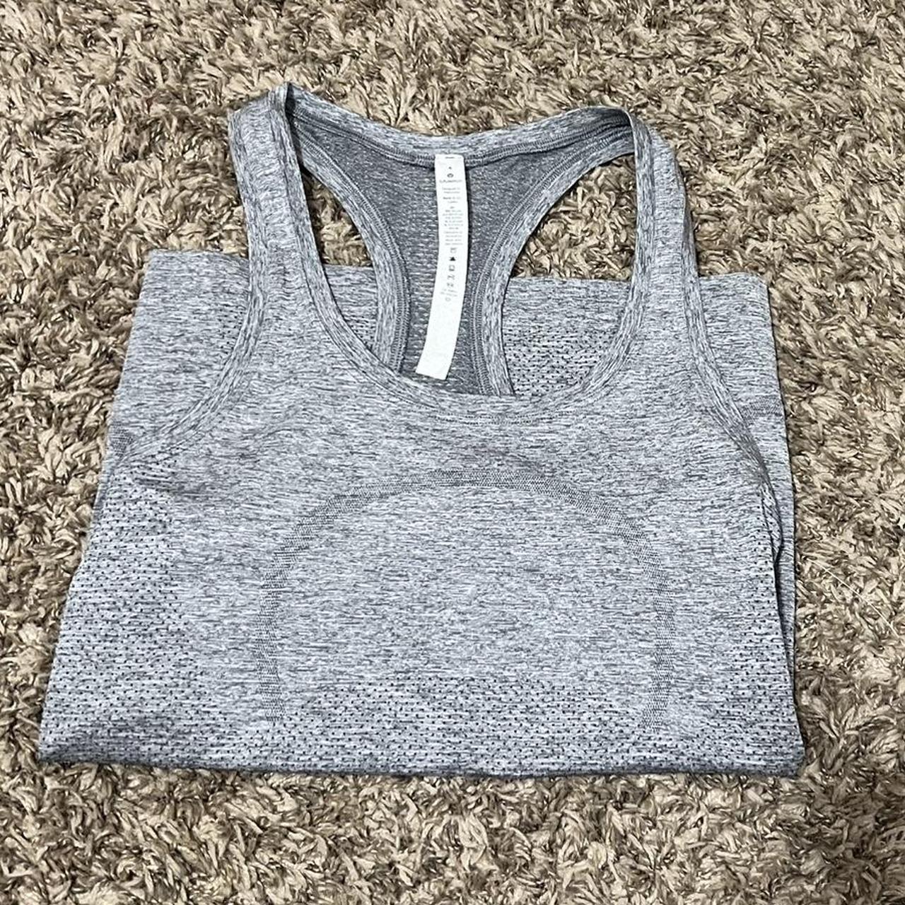 Grey Lululemon tank top #activewear #lululemontank... - Depop