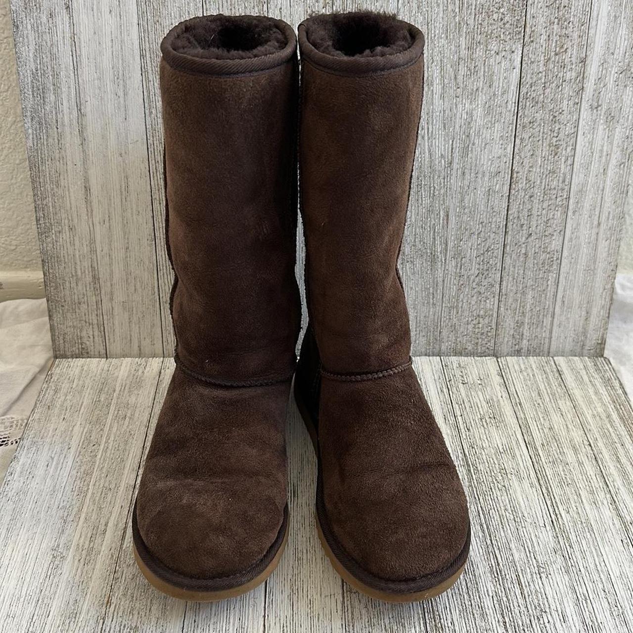 Ugg Classic Tall boots #5815 Size 6 Color chocolate... - Depop