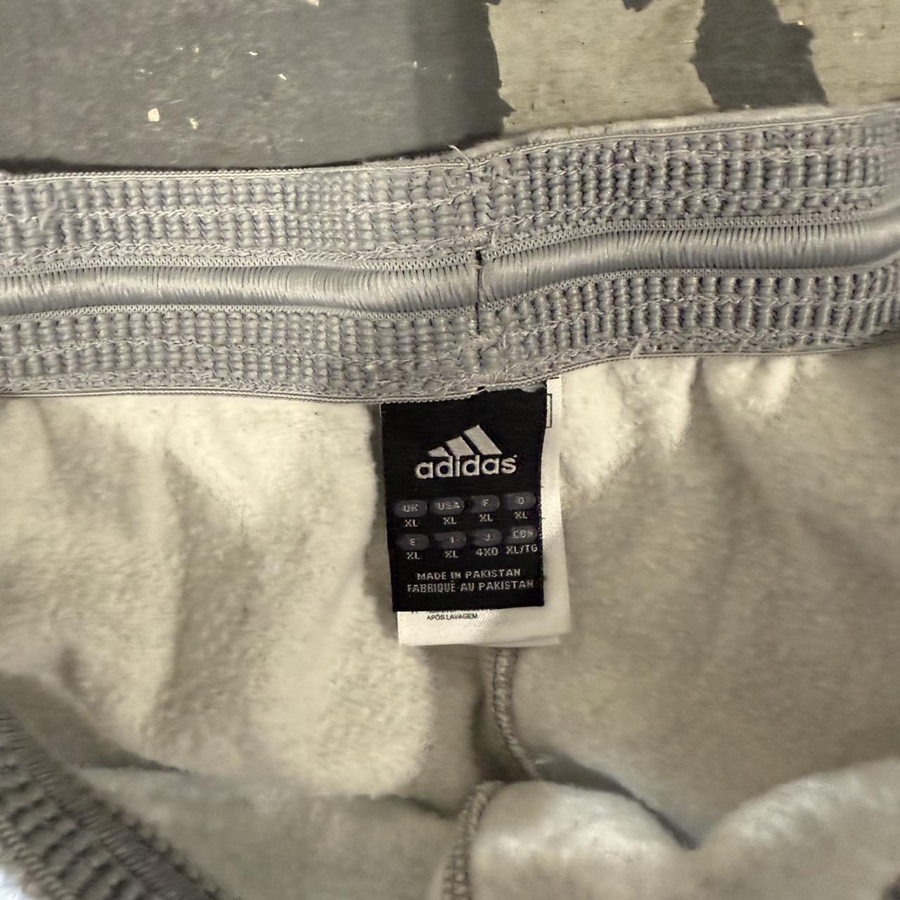 Vintage baggy adidas grey sweat pants Missing draw... | Depop