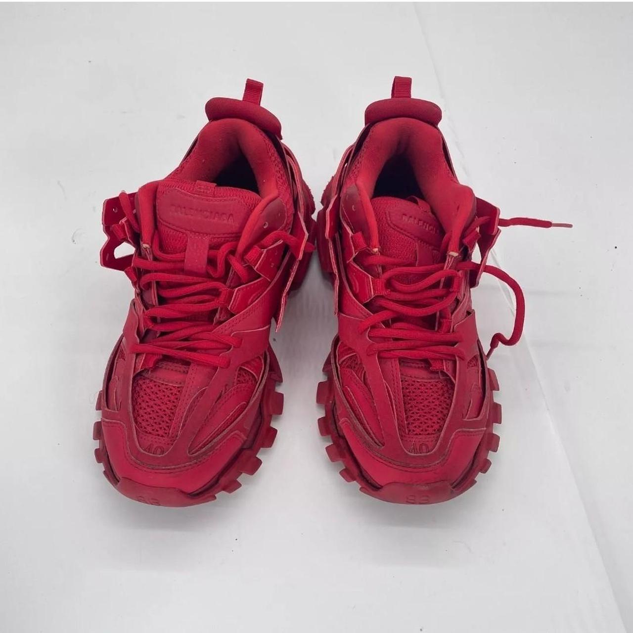 Size 7 Balenciaga Track Red with ebay authentication... - Depop