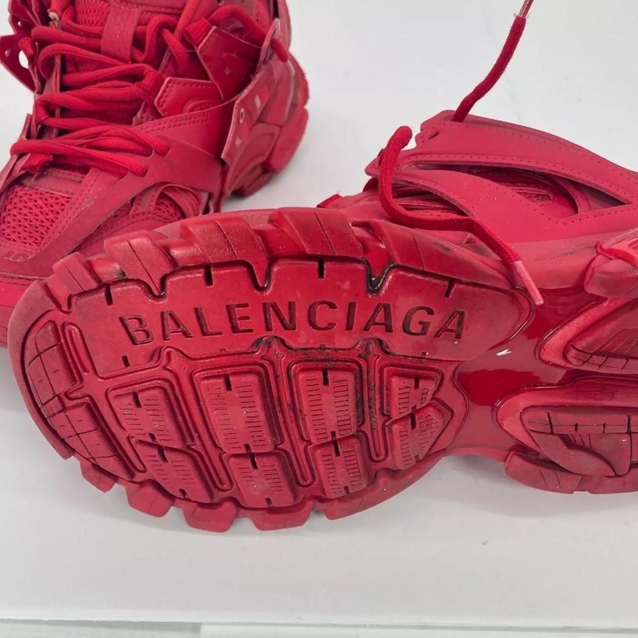 Size 7 Balenciaga Track Red with ebay authentication... - Depop