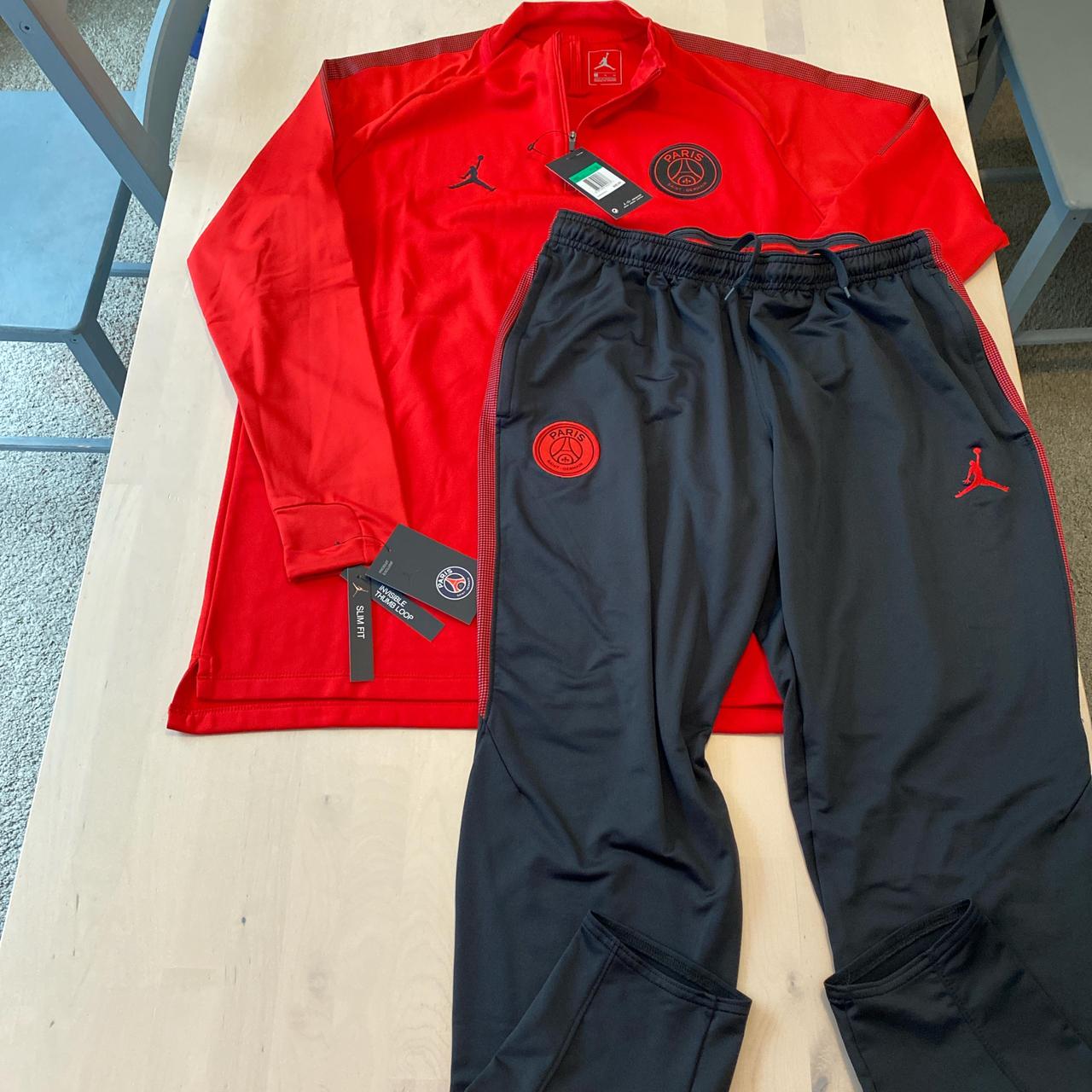2018 PSG Jordan track suit slim fit (Can be sold... - Depop