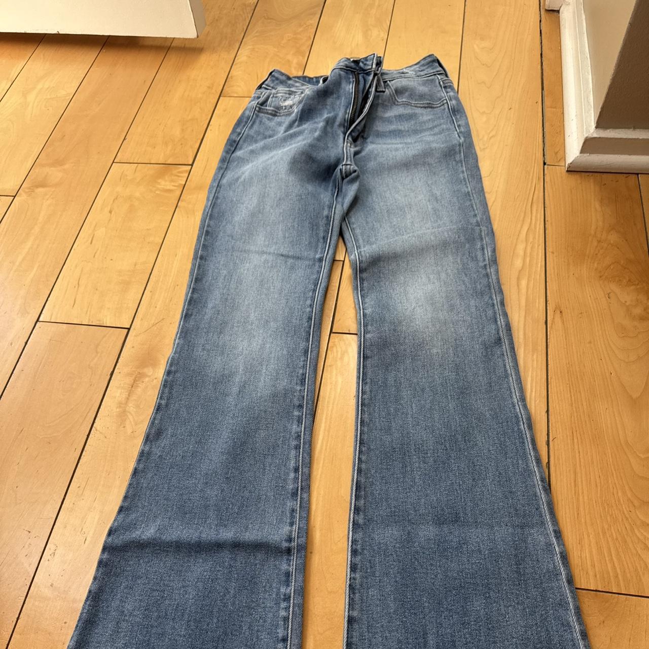 Size 24 Light blue bell bottom jeans - Depop