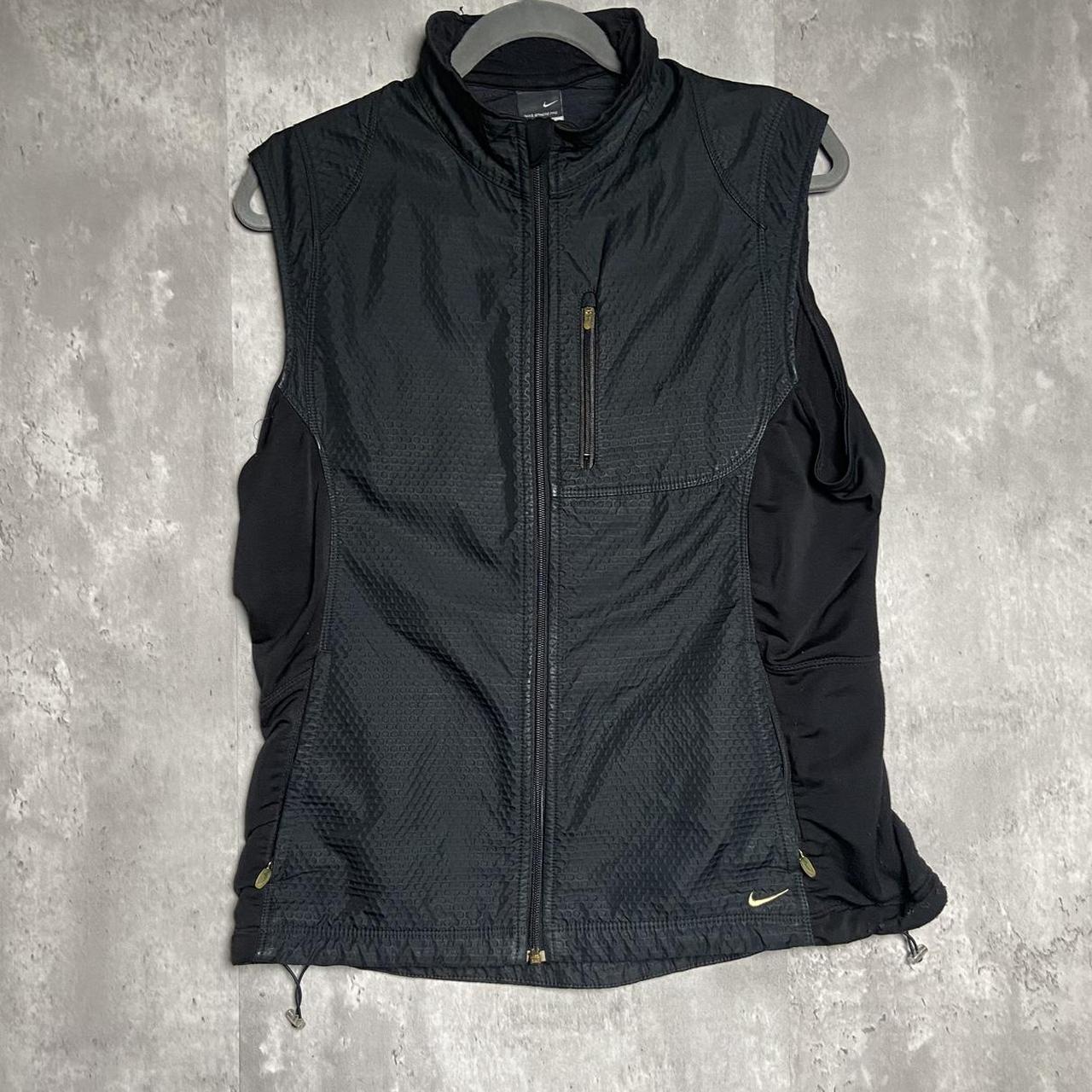 Vintage Nike running black vest Large Fits medium... | Depop