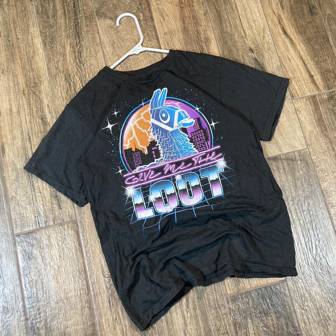 Vintage y2k JNCO esque fortnite loot lama tee size M... | Depop