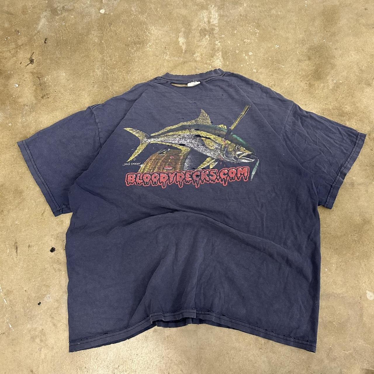 Vintage early 00s y2k thrashed distressed fishing... | Depop